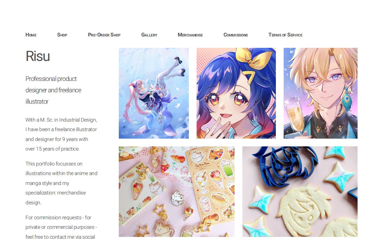 Risu: Art & Merchandise Portfolio